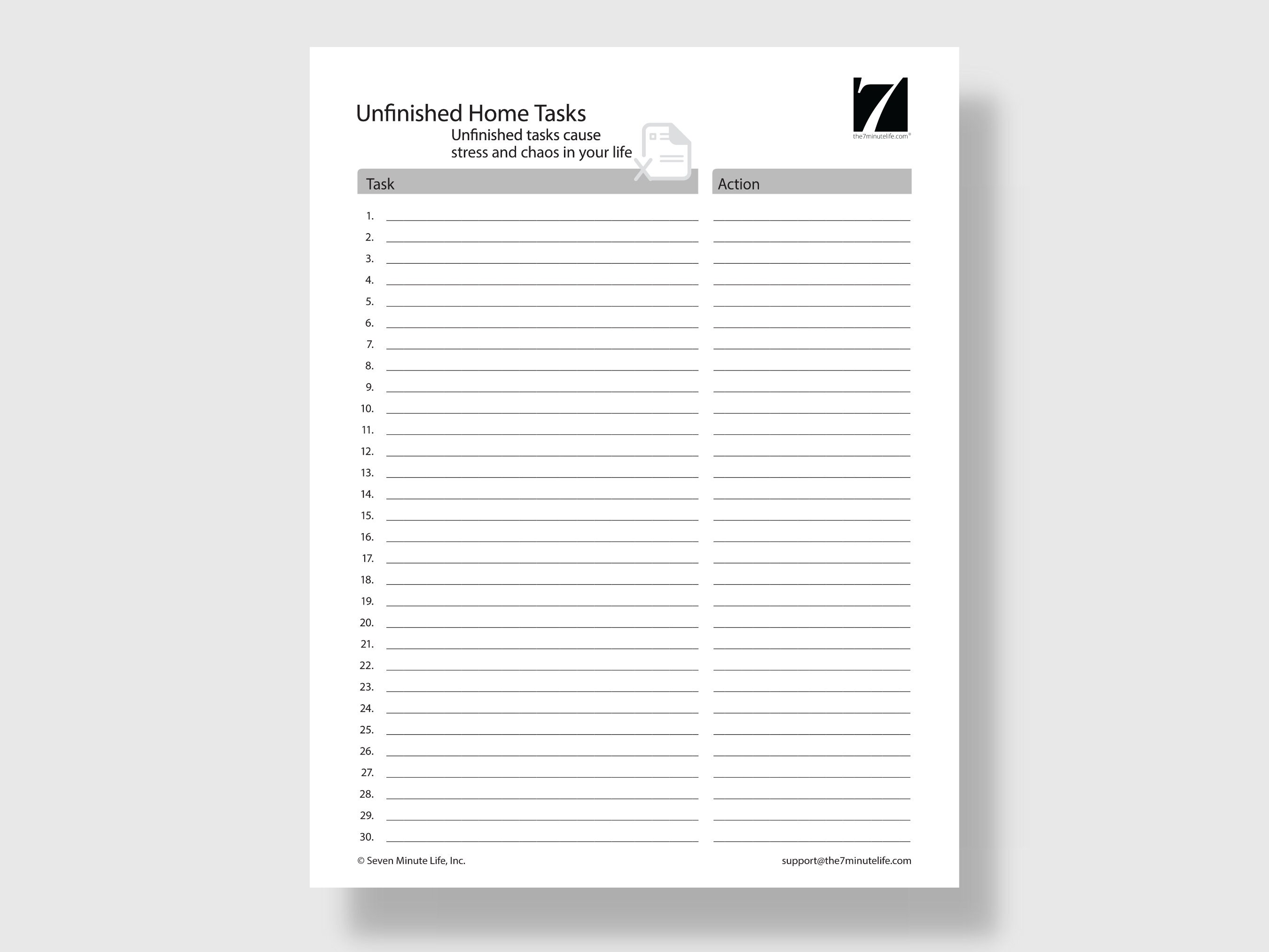 Decluttering & Organization Workbook Printable Worksheets to - Etsy