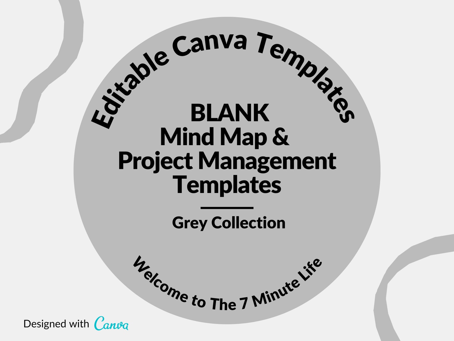 Canva Mind Map Planner: Editable Project Management Template (digital ...