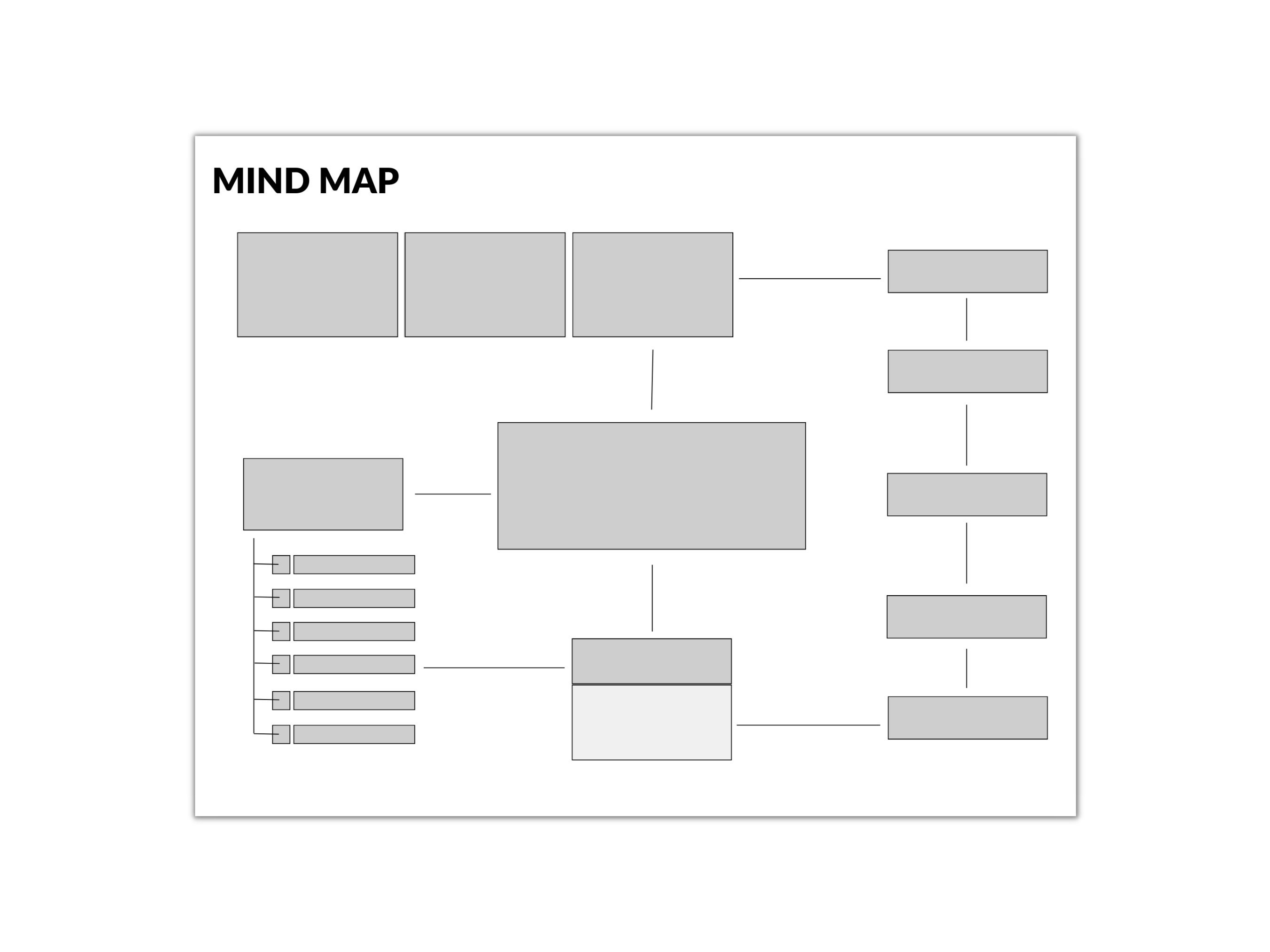 Canva Mind Map Planner, Editable Project Planner, Blank Project ...