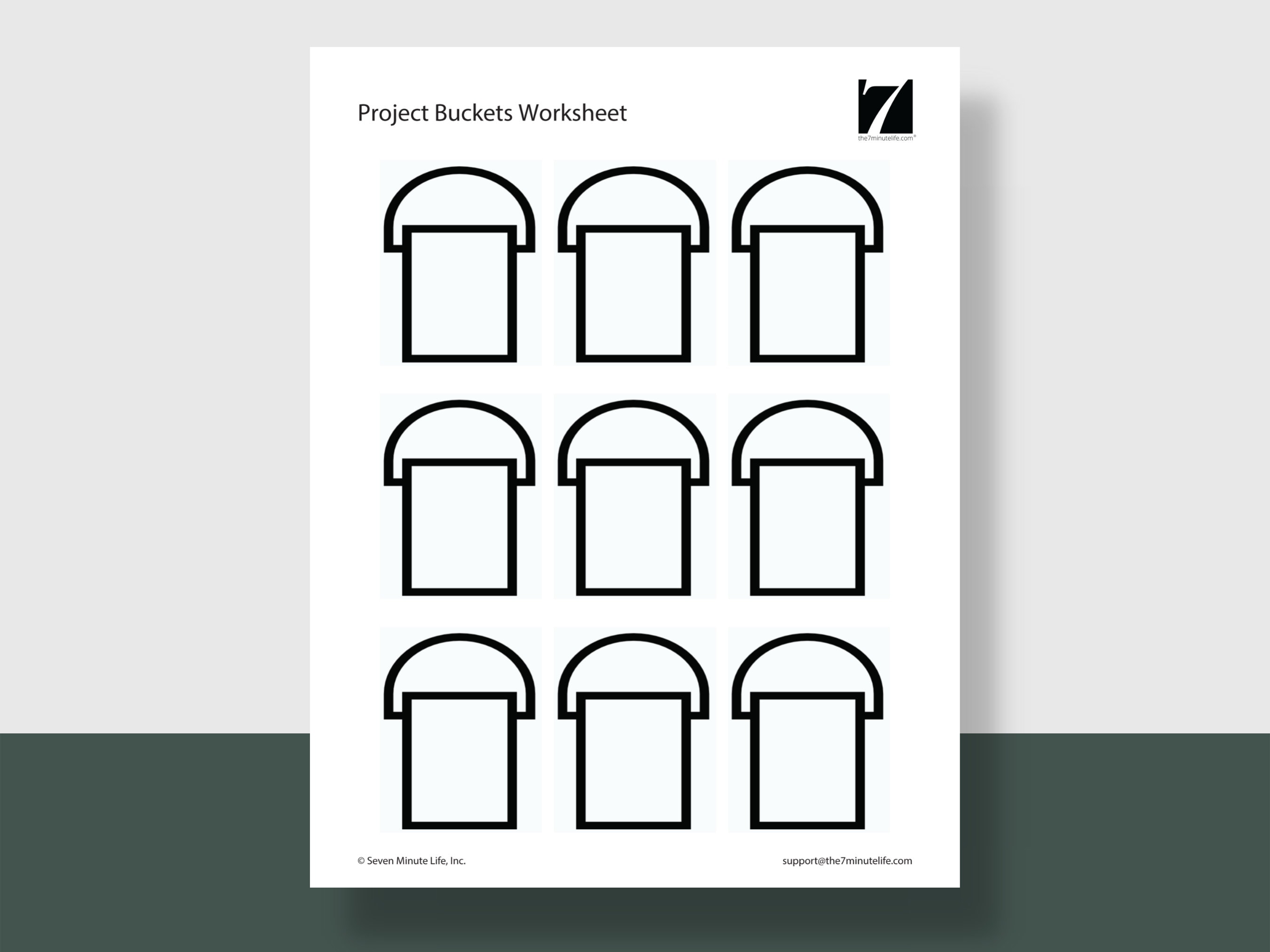 Project Management Template | Project Buckets Goal Setting Worksheet ...