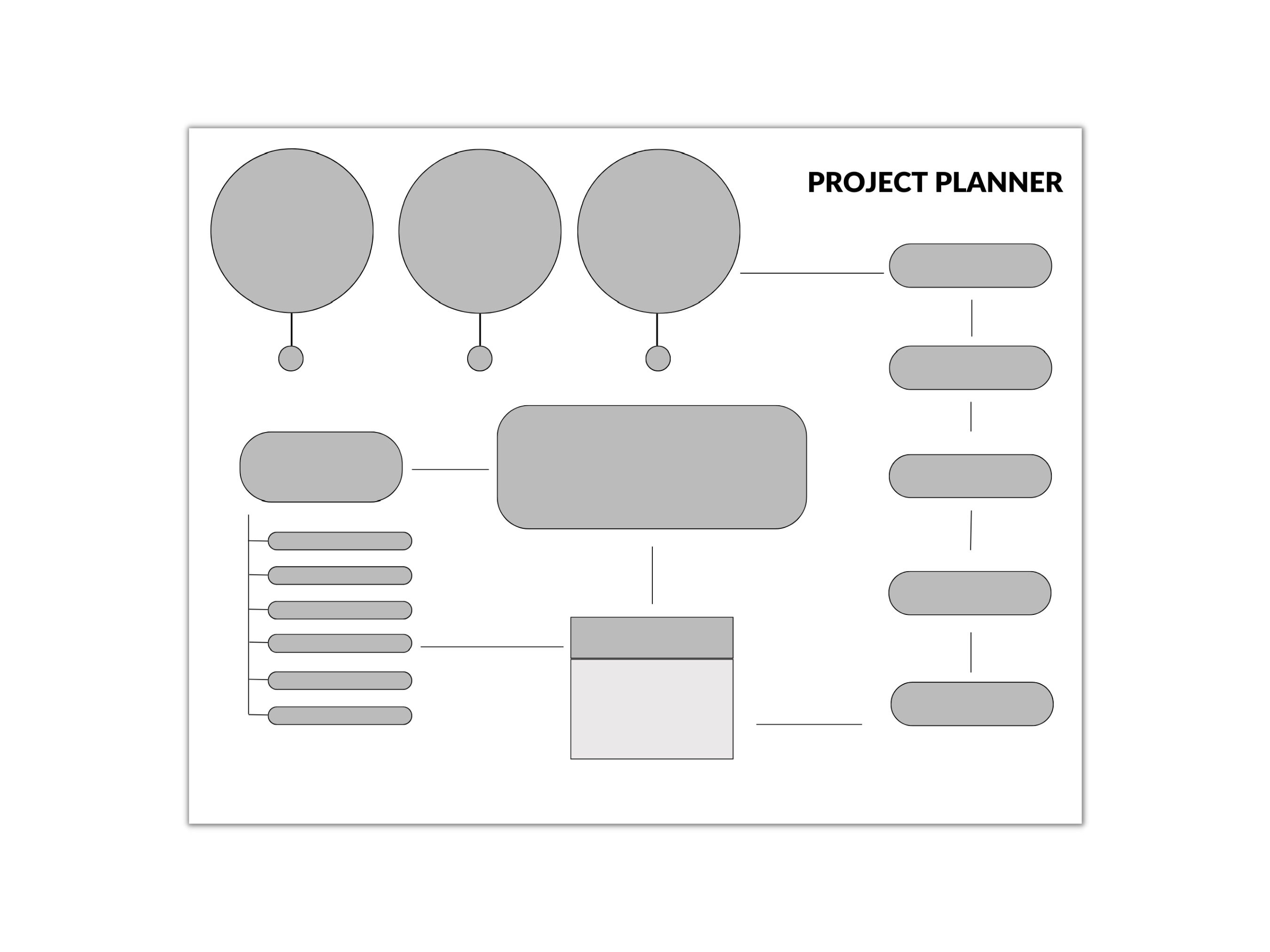 Canva Mind Map Planner: Editable Project Management Template (digital ...