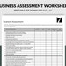 Business Assessment Worksheet: Printable Business Plan Tool (PDF) - Etsy