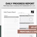 Daily Schedule Printable | the 7 Minute Life Daily Progress Report ...