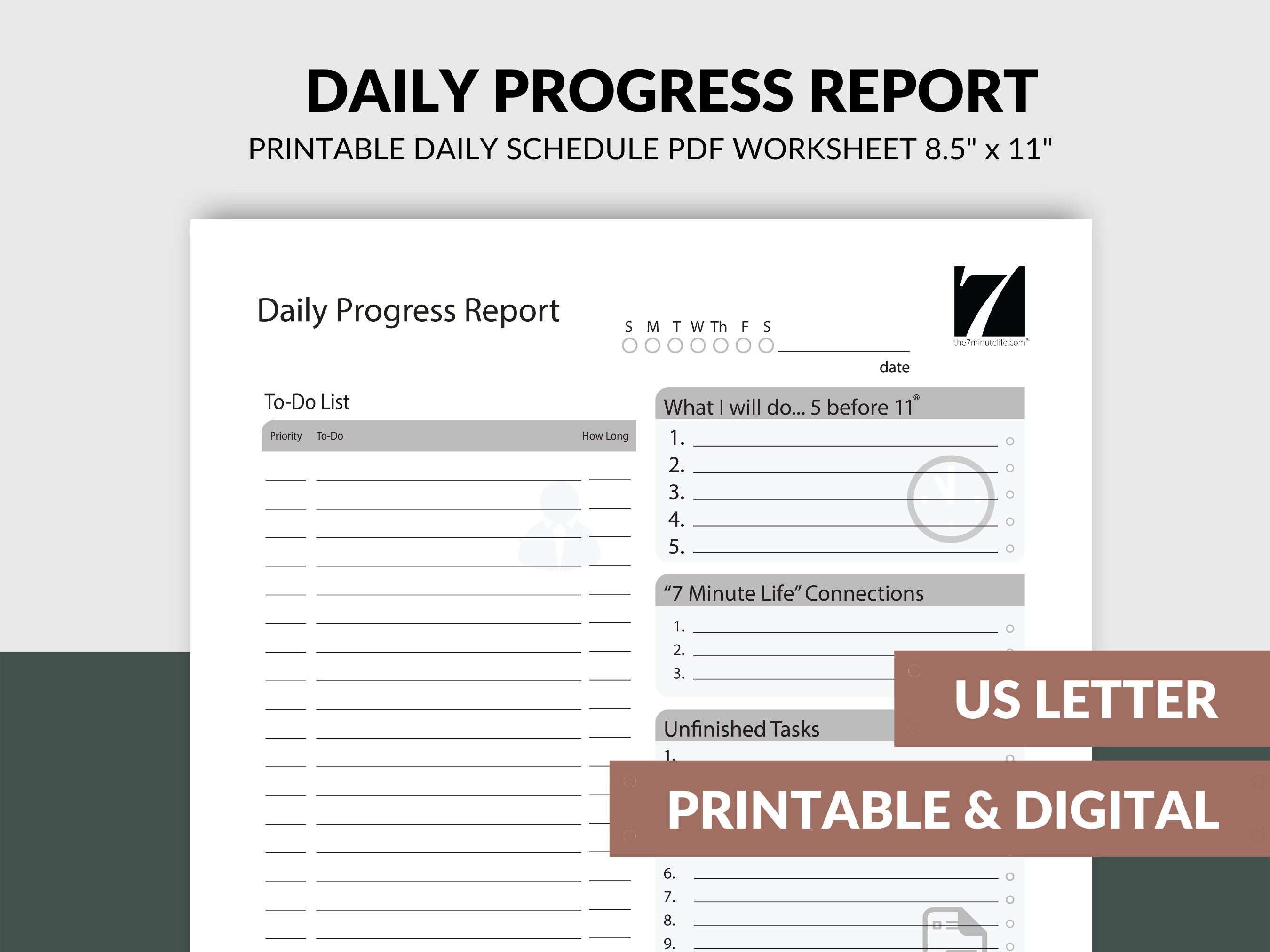 Daily Status Report Template Excel