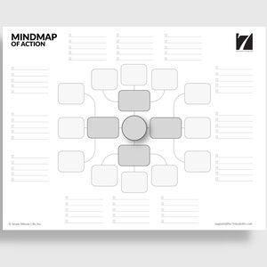 Project Planner Template: Mind Map & Project Management (digital ...