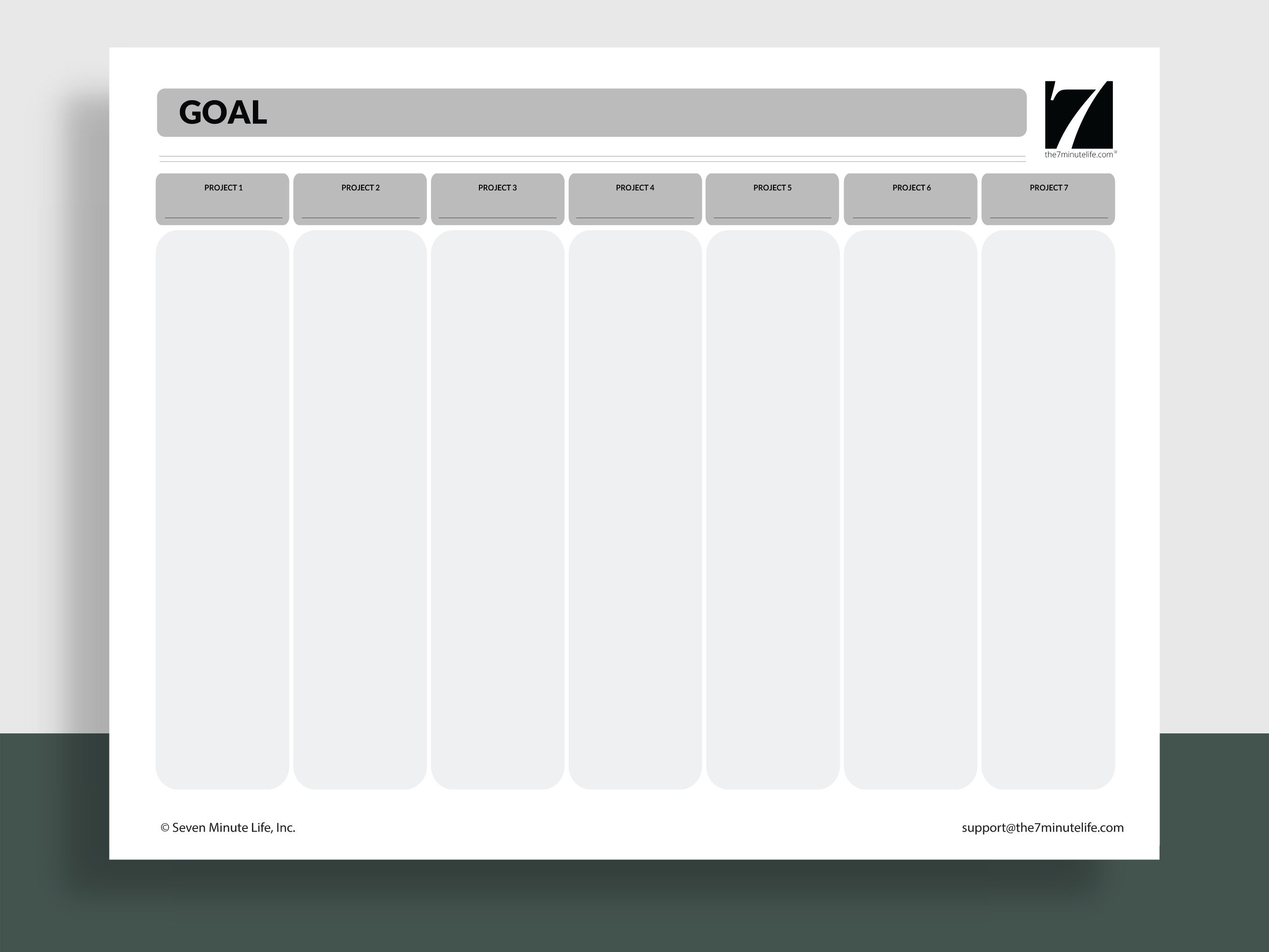 Goal Planning Template Worksheet | Goals Planner & Tracker Printable ...