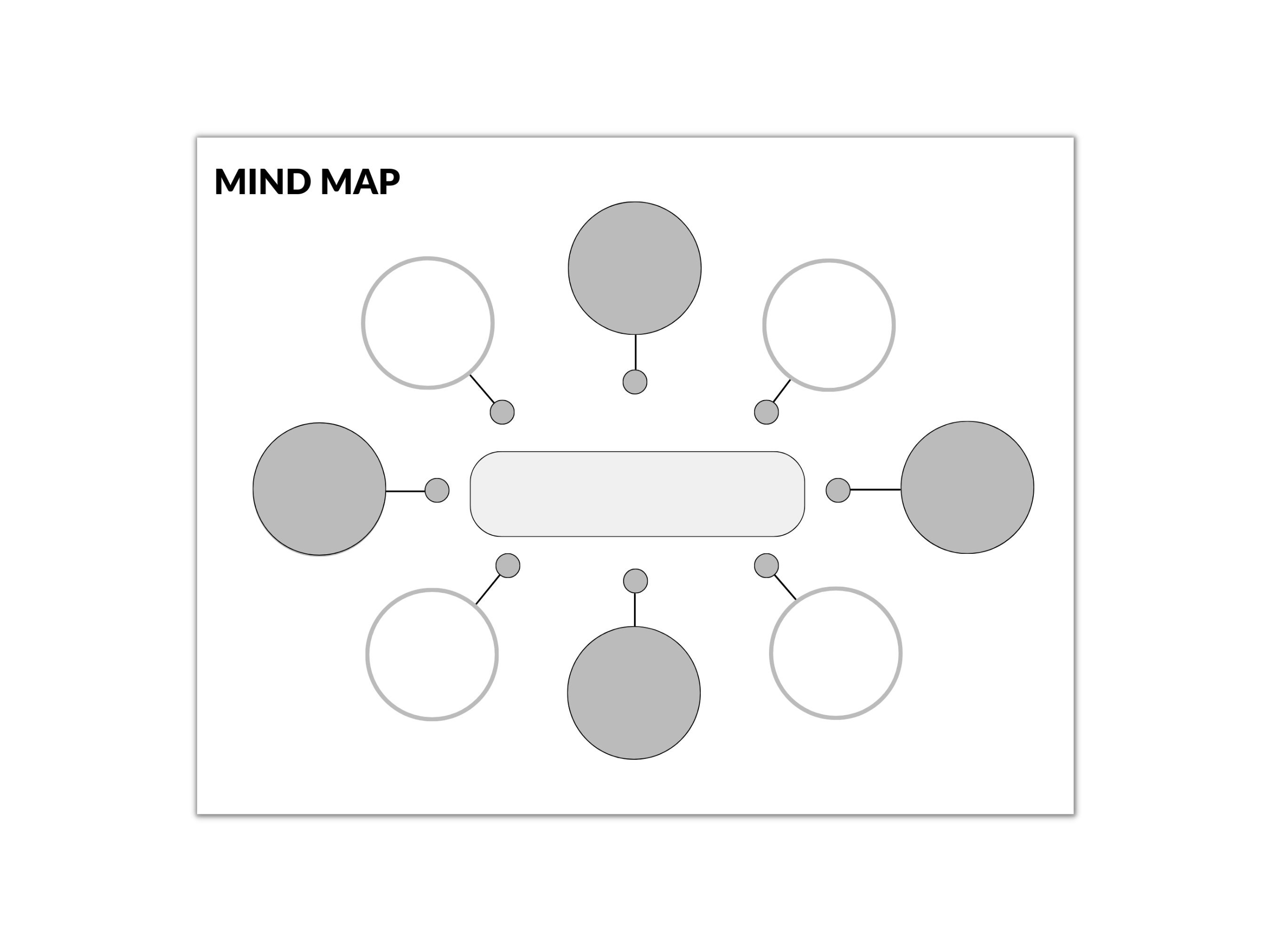Canva Mind Map Planner, Editable Project Planner, Blank Project ...
