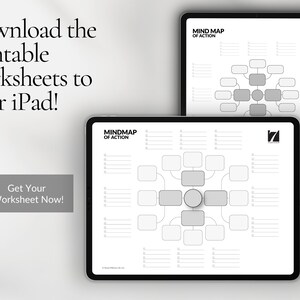 Mind Map Planner Template Landscape | Mindmap Mind Mapping Template ...