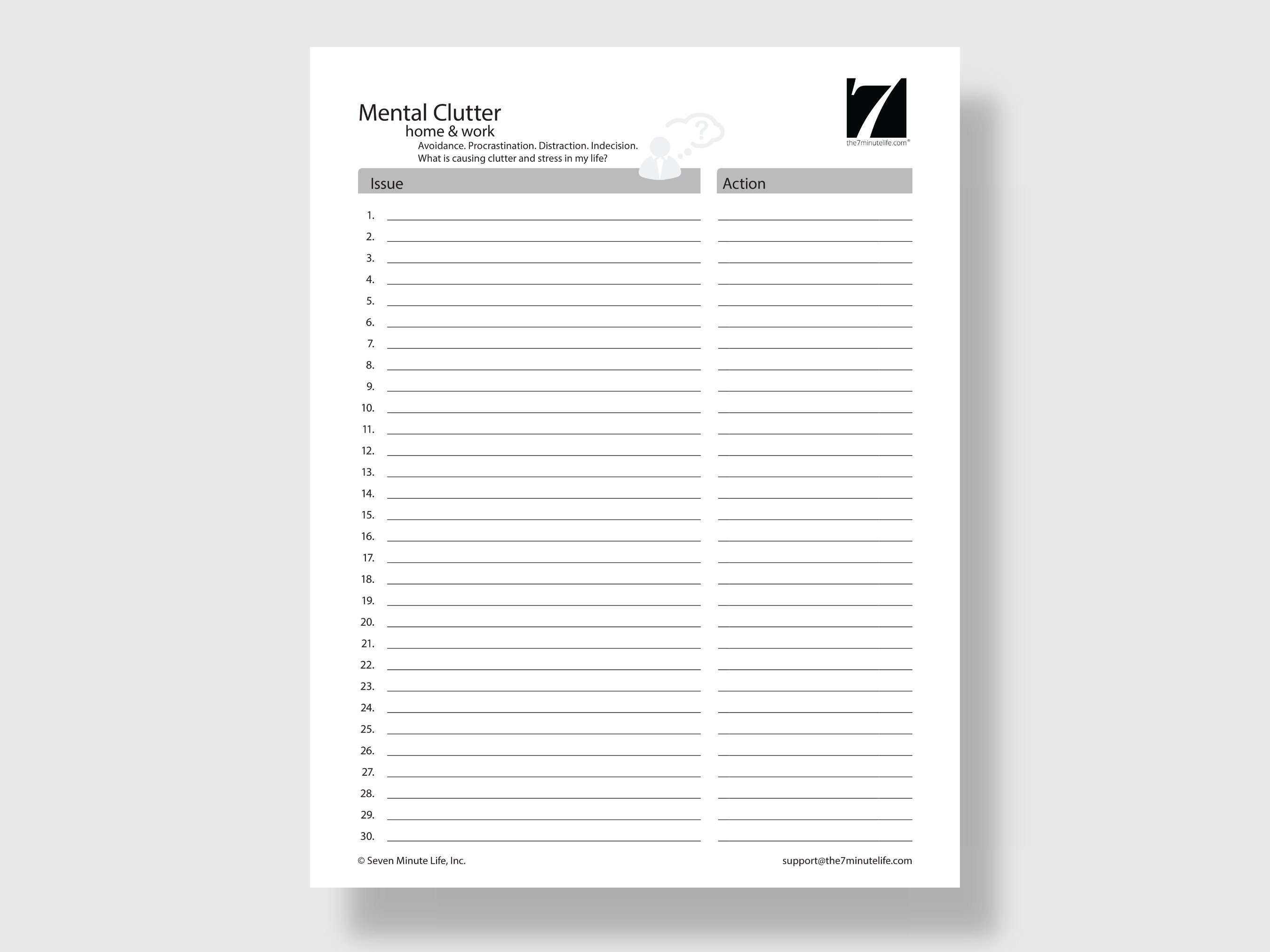 Decluttering & Organization Workbook Printable Worksheets to - Etsy