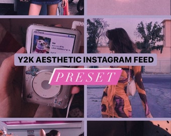 Y2K 2000's Aesthetic Lightroom Presets Trendy Filters for Mobile and ...