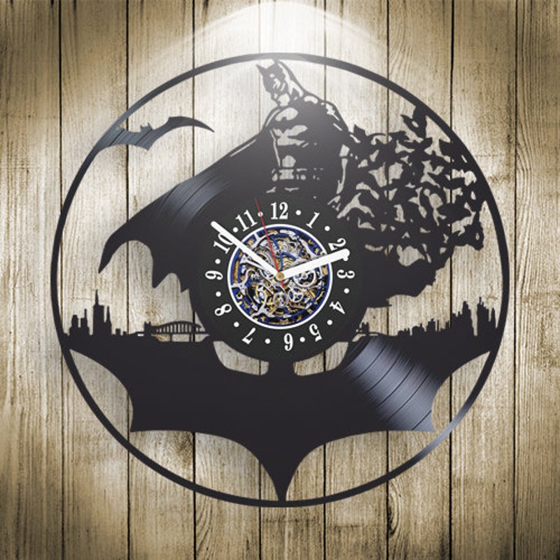 Wall Clock Bat - Etsy