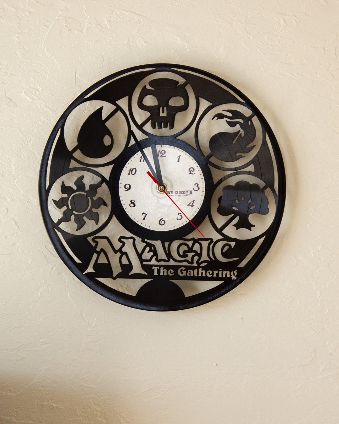 Magic the Gathering Vinyl Record Wall Clock 12 Inch Popular Card Game ...