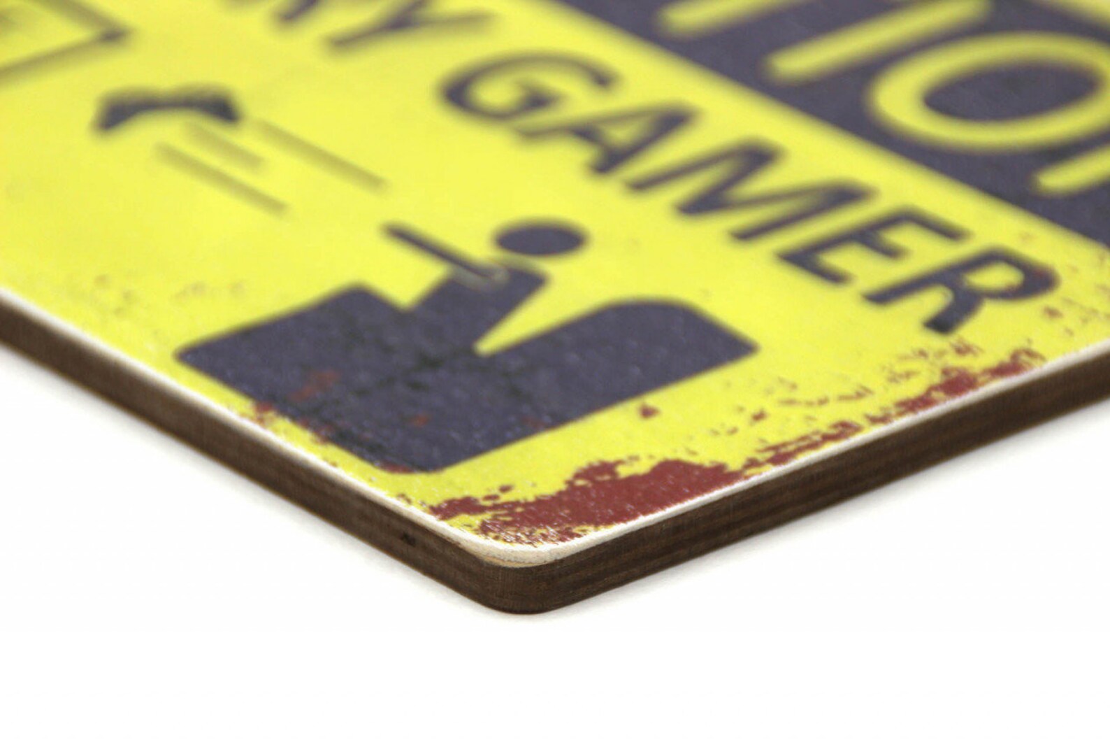 Caution Angry Gamer Wooden Poster Gift for Gamer Game Room - Etsy