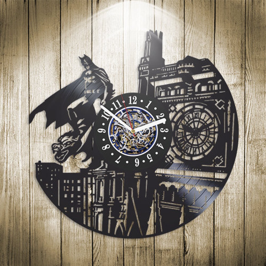 Comic Books Hero Vinyl Record Wall Clock, Superhero Room Decor, Modern ...