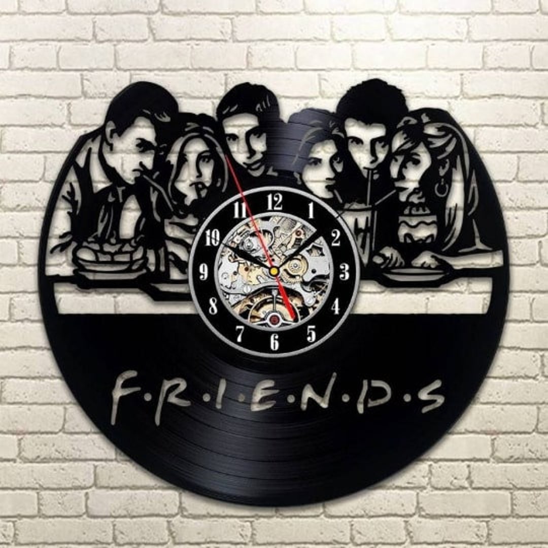 Friends TV Show Vinyl Record Wall Clock, Original Living Room Decor ...