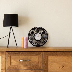 Magic the Gathering Vinyl Record Wall Clock 12 Inch Popular Card Game ...