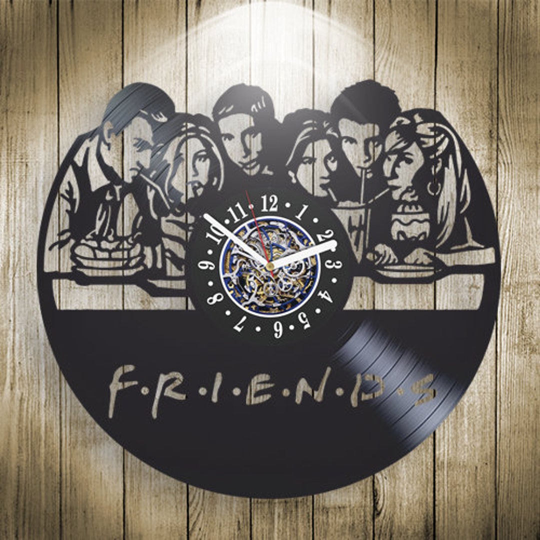 Friends TV Show Vinyl Record Wall Clock, Office Wall Decor, Unique ...