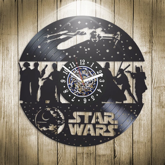 Star Wars Characters Vinyl Record Wall Clock Star Wars Wall - Etsy