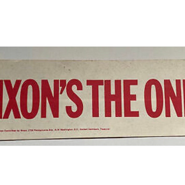 Nixon Bumper Sticker - Etsy