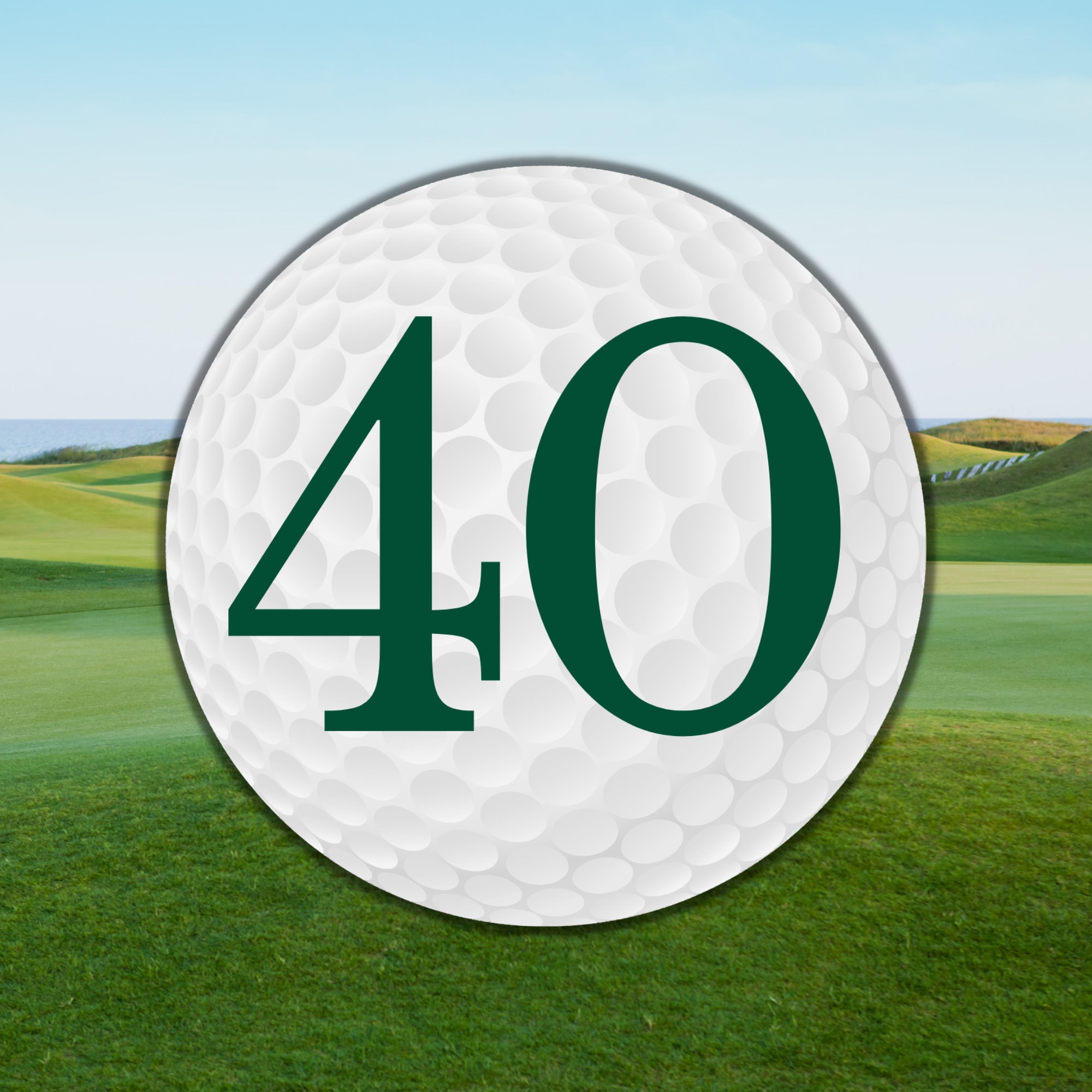 Golf Party Decor Printable Table Numbers Golf Ball Table Decor Birthday ...