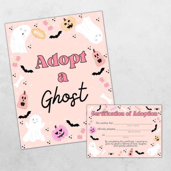 Adopt a Ghost - Etsy
