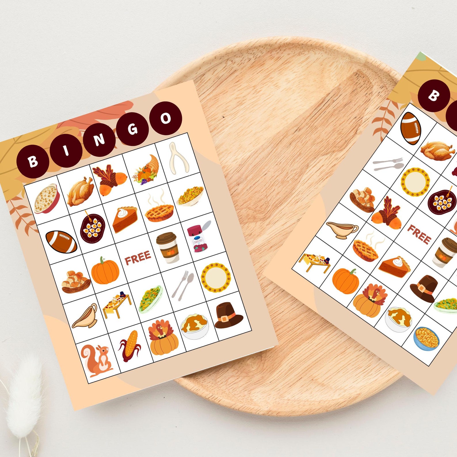 Thanksgiving Turkey Bingo Game: Printable Family Fun (instant Download ...