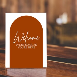 Bridal Shower Welcome Sign - Welcome We're so Glad You're Here Sign ...