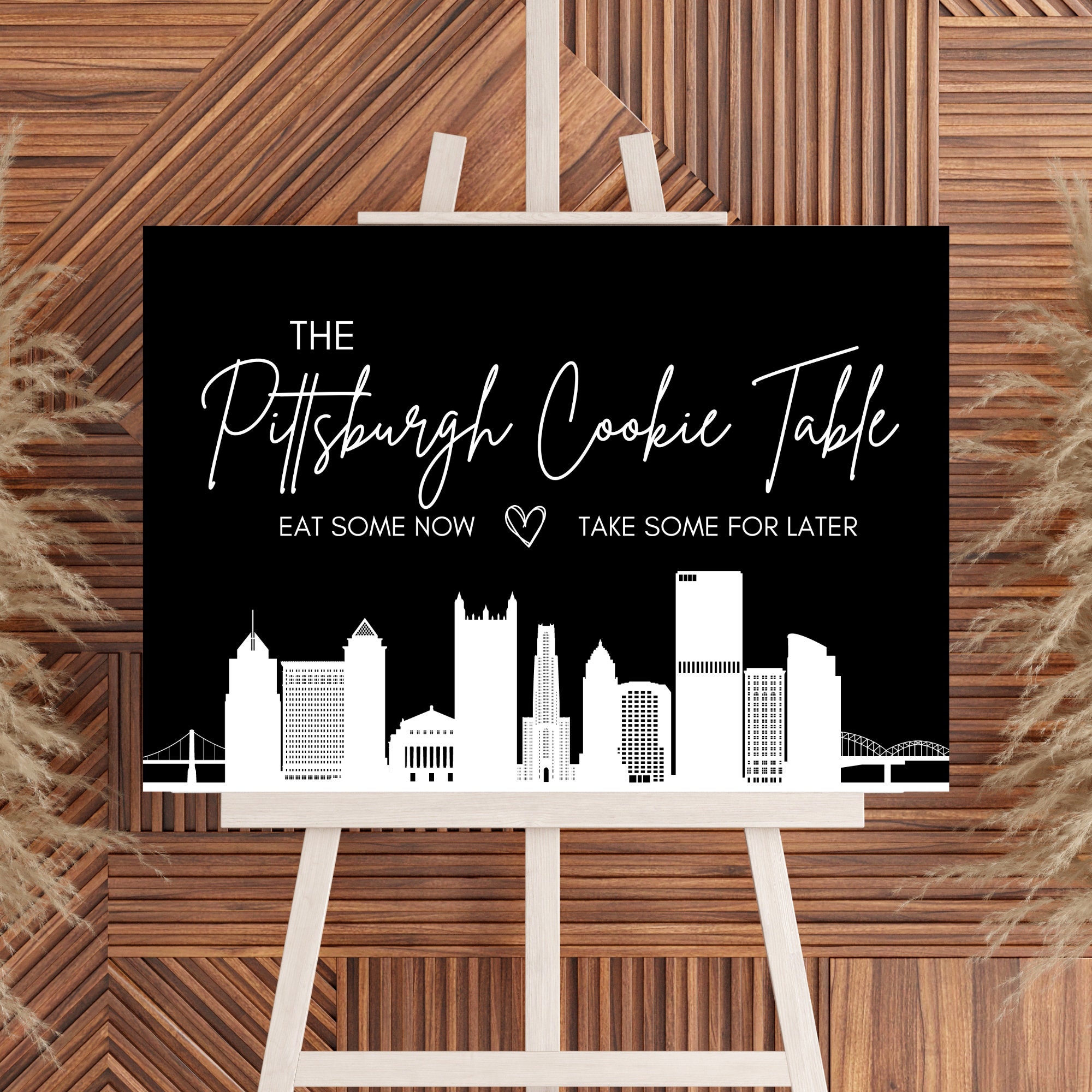 Printable Wedding Sign Pittsburgh Cookie Table Sign Dessert Table Sign ...