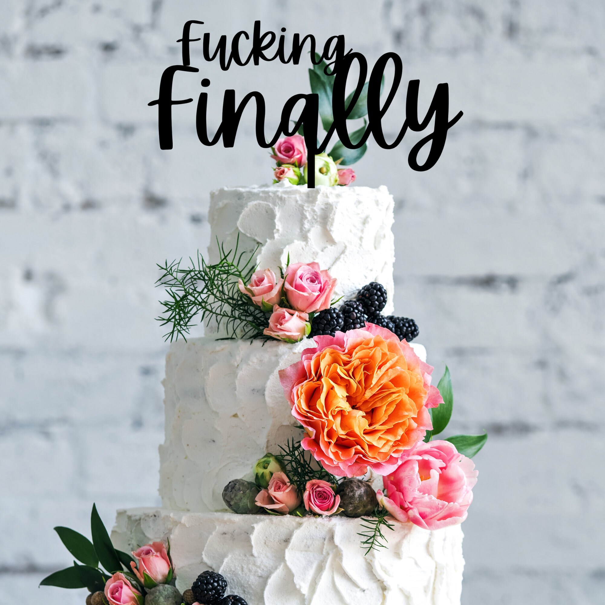 Cake Topper Svg, Fucking Finally Svg, Wedding Svg, Bride Cake Topper ...