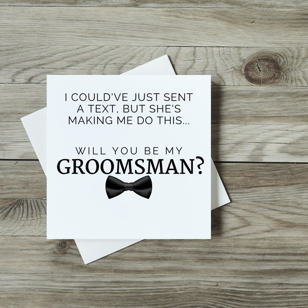Groomsman Proposal - Groomsman Proposal Card - Funny Groomsmen Card ...