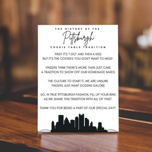 Dessert Table Sign - the History of the Pittsburgh Cookie Table ...