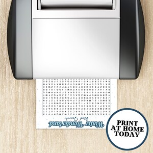 Winter Wonderland Word Search - Printable Christmas Game for Kids ...