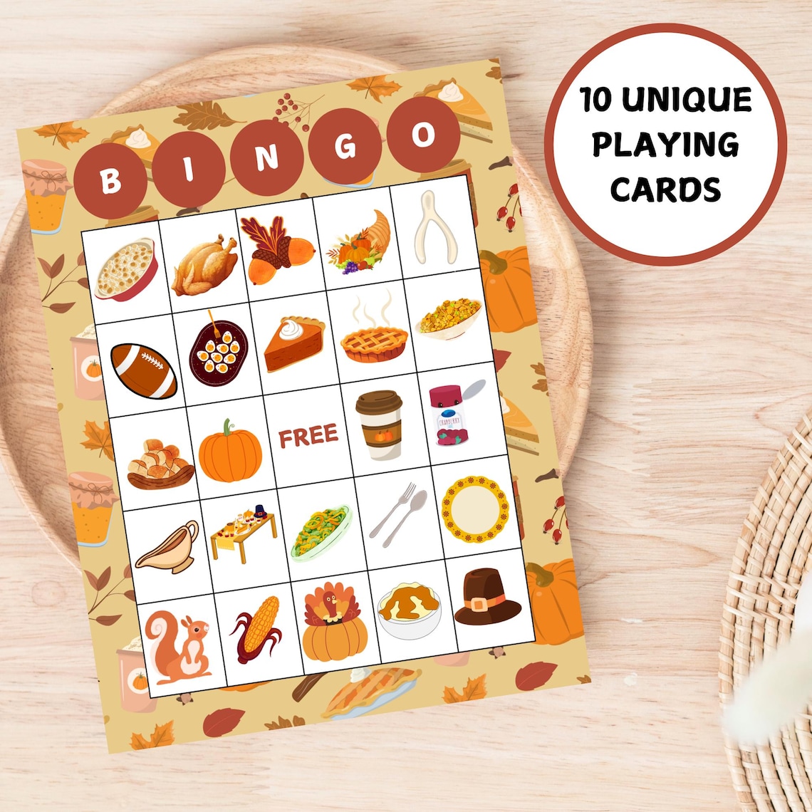 Thanksgiving Turkey Bingo Game: Printable Family Fun (instant Download ...
