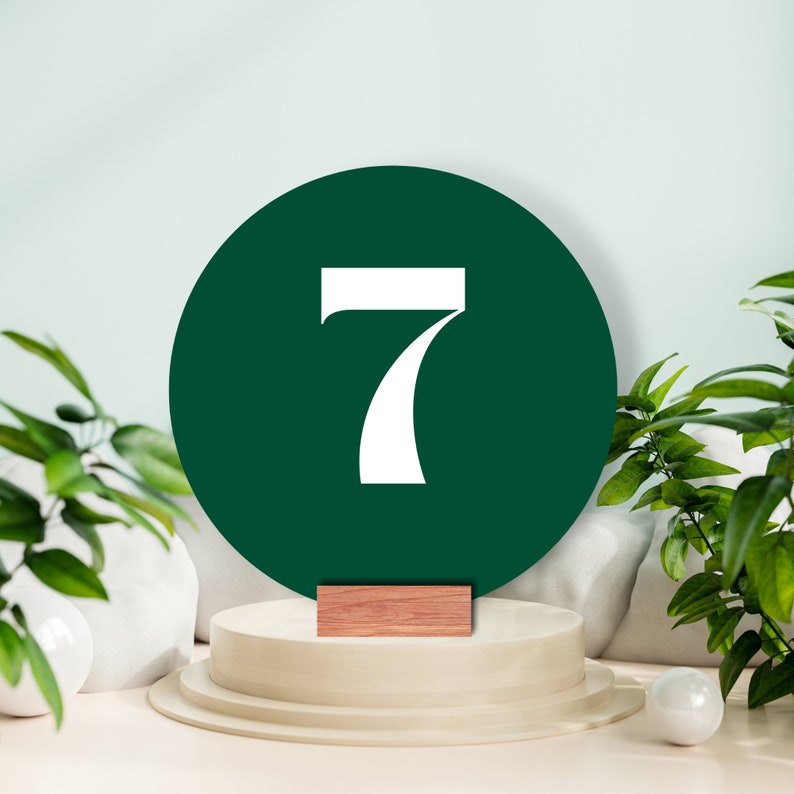 Printable Table Numbers Minimalist Wedding Table Numbers - Etsy