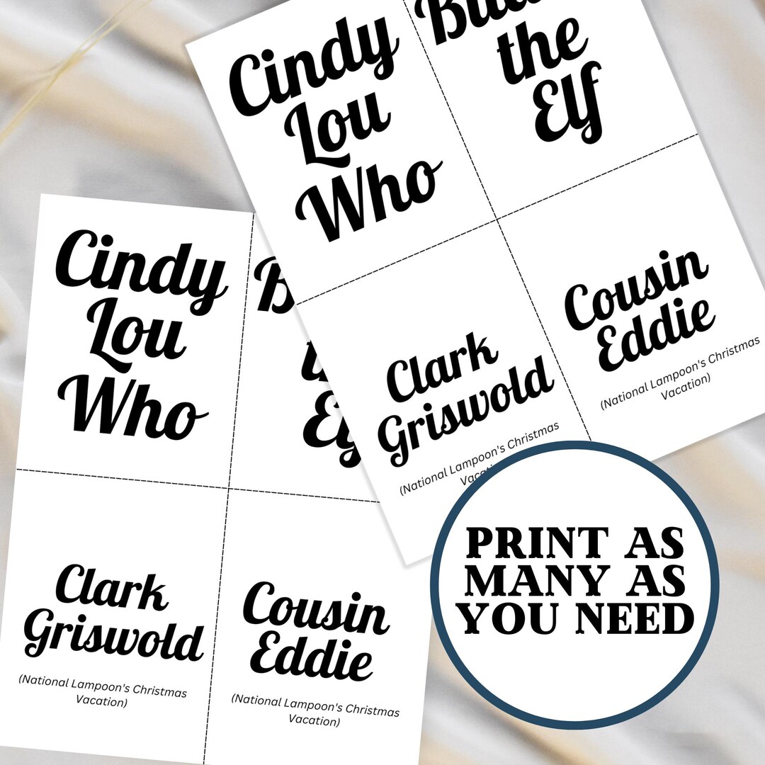 Winter Wonderland Who Am I? Christmas Charades Game - Family-friendly ...