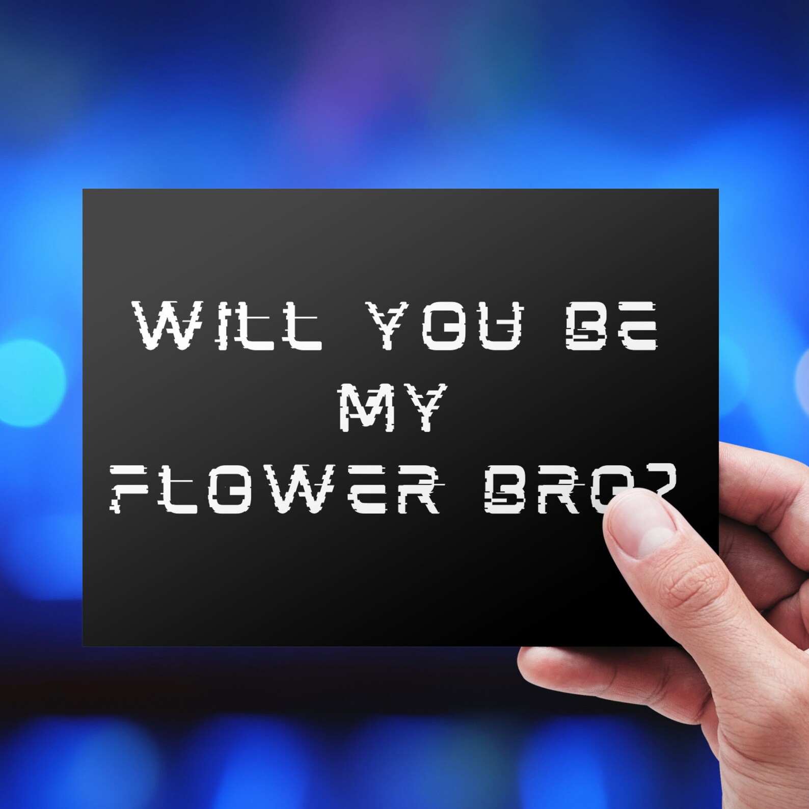 Gamer Flower Bro Proposal Card: Video Game Groomsman (digital Download ...