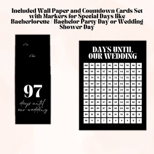 Wedding Countdown Countdown to Wedding Days Until Wedding Printable ...