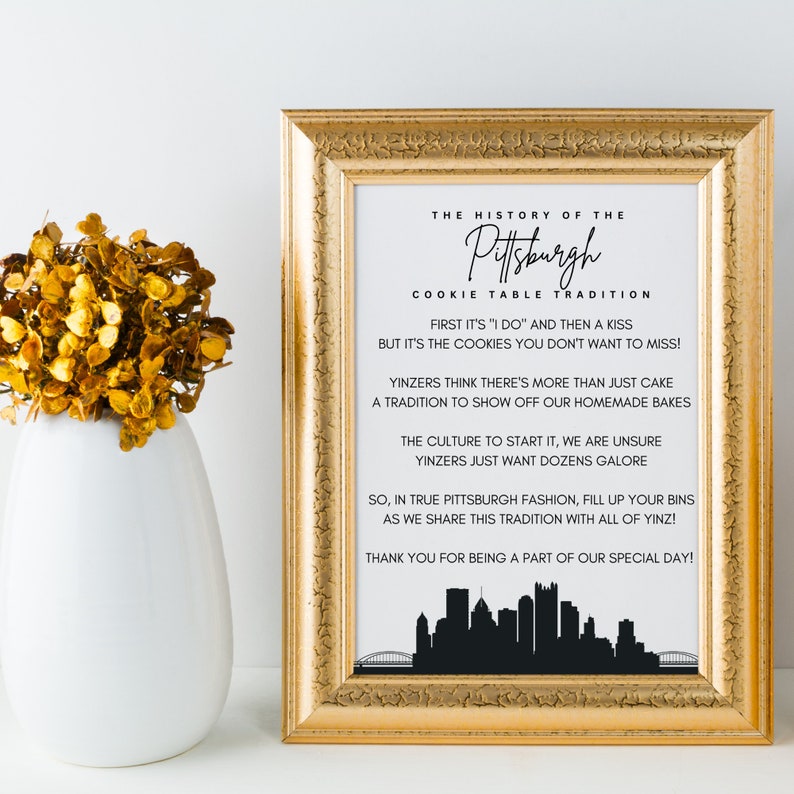 Dessert Table Sign the History of the Pittsburgh Cookie Table Tradition ...