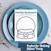Snow Globe Printable Activity: Winter Holiday Craft (instant Download ...