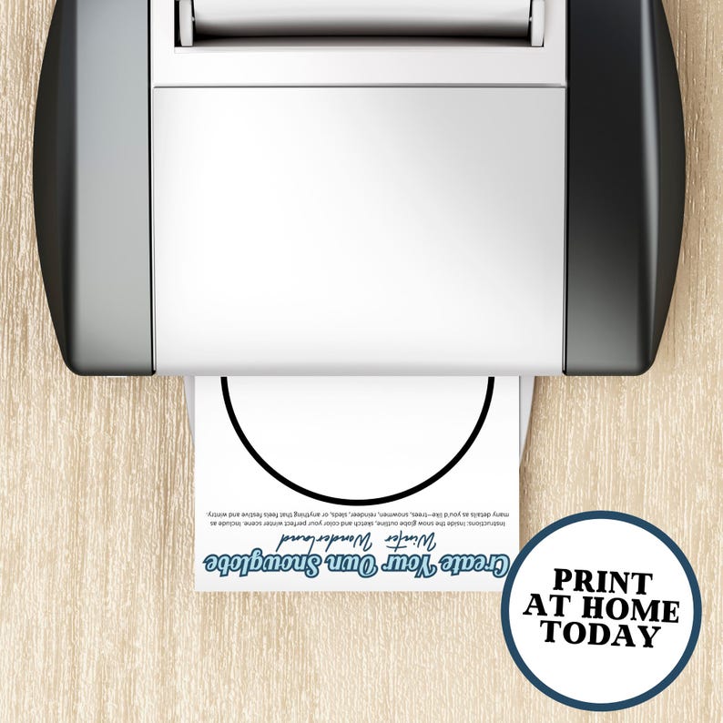 Create Your Own Snow Globe Printable Activity – Fun Winter Wonderland ...