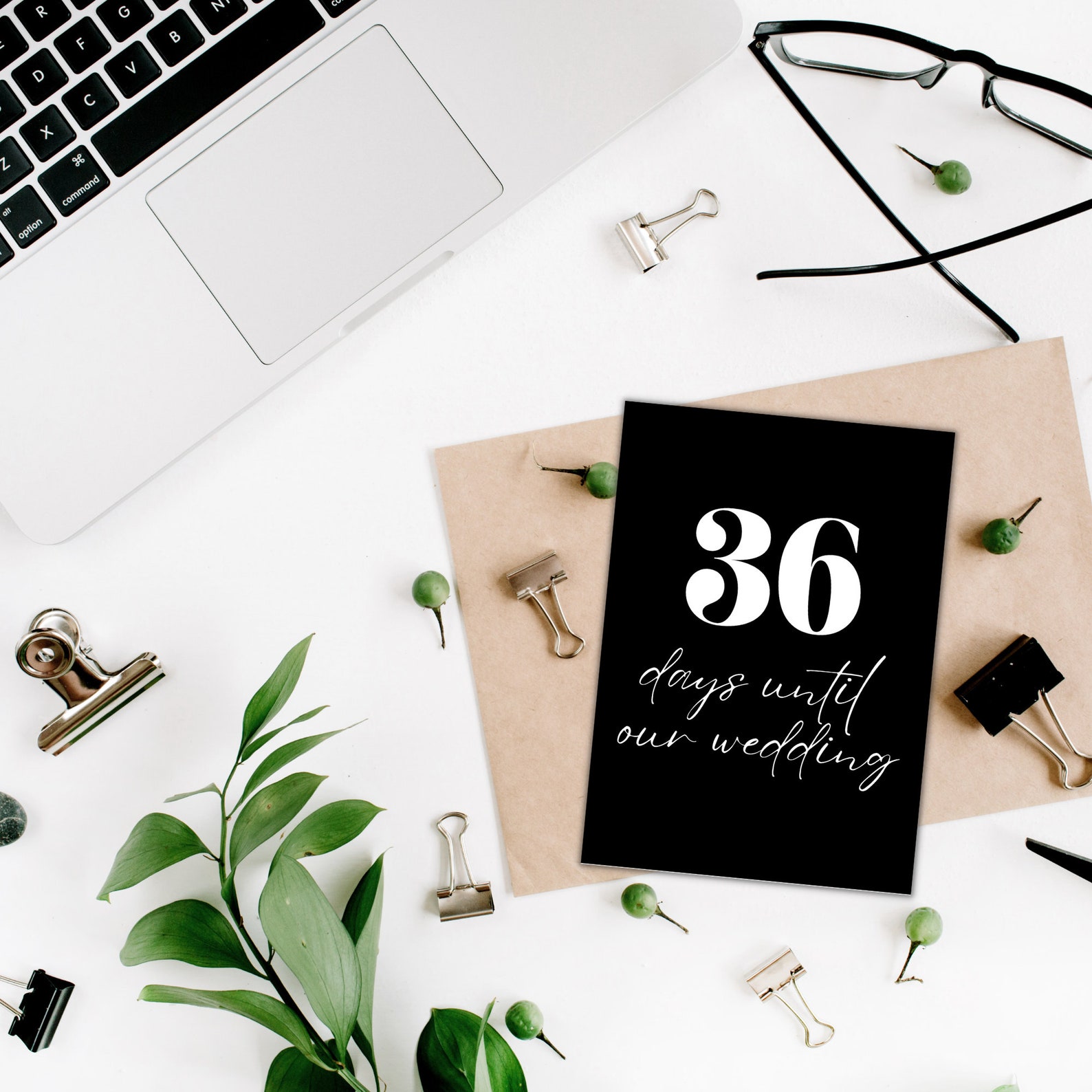 Wedding Countdown Countdown to Wedding Days Until Wedding - Etsy