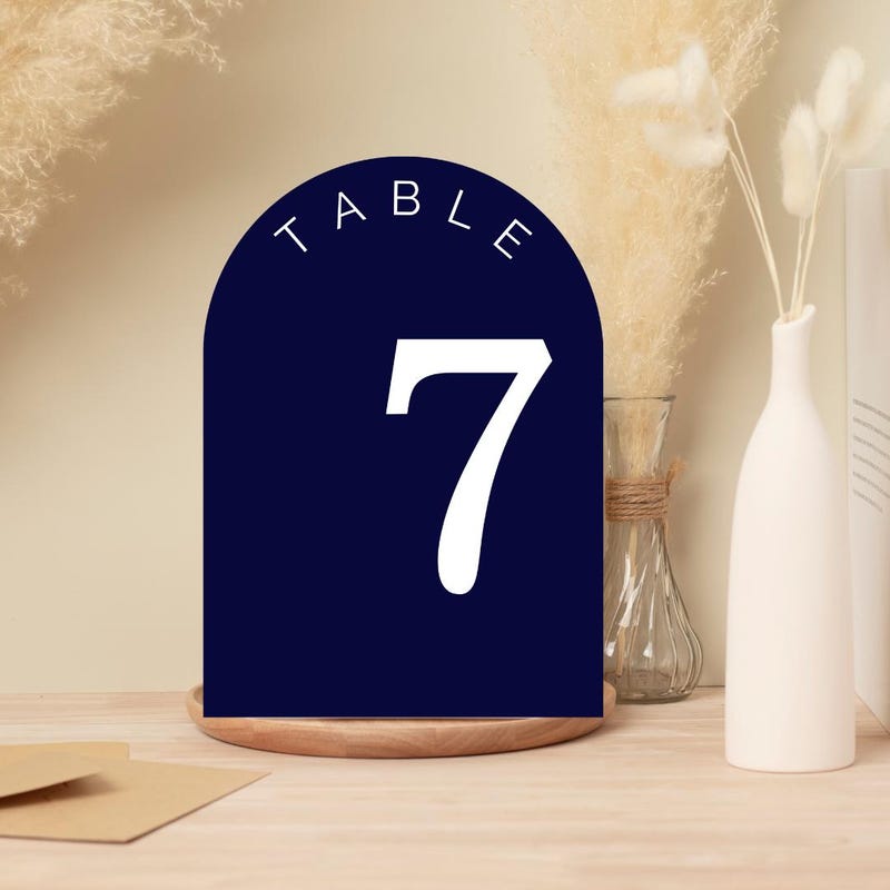 Navy Table Numbers - Etsy