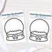 Snow Globe Printable Activity: Winter Holiday Craft (instant Download ...