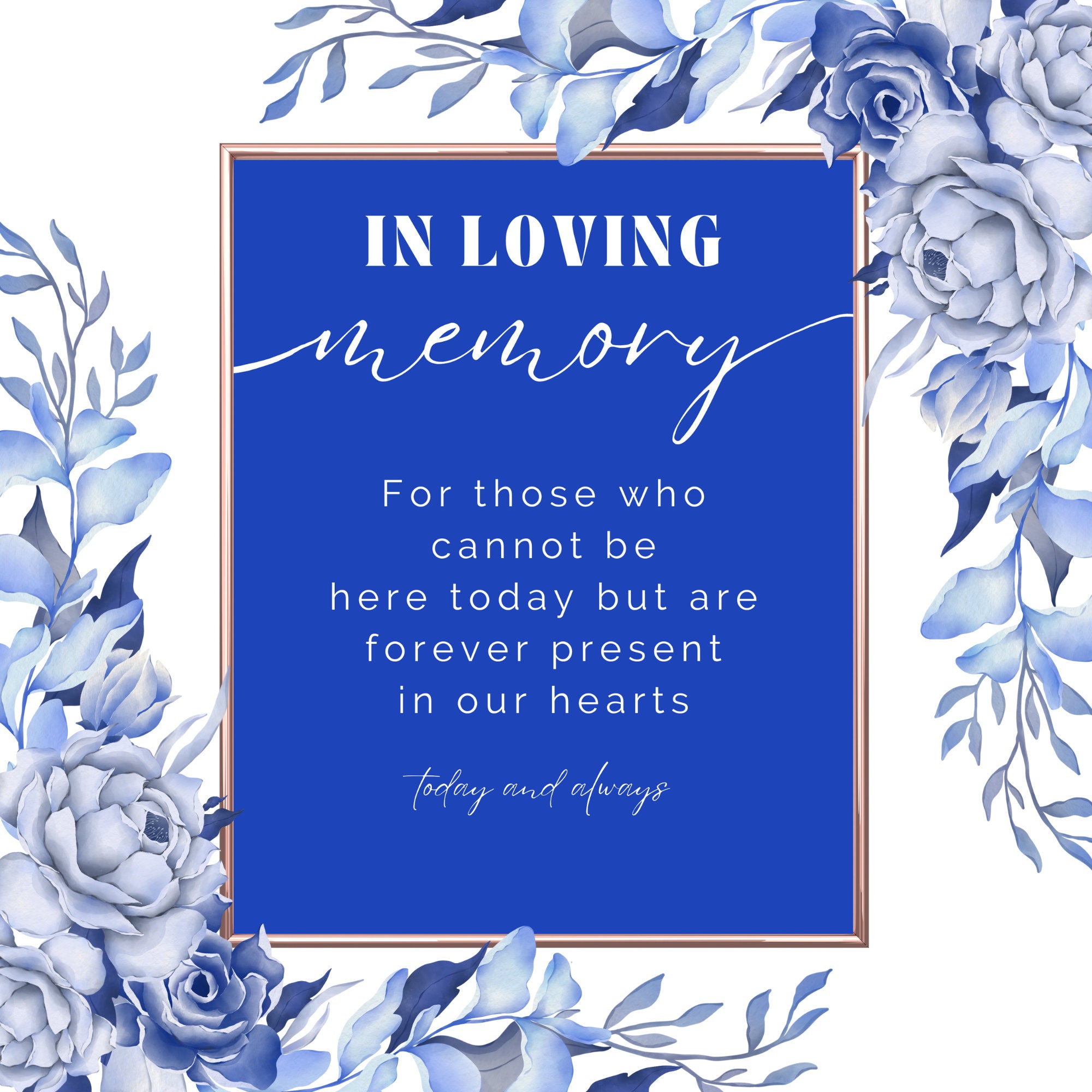 Until We Meet Again in Loving Memory Sign Printable Wedding Sign Ideas ...