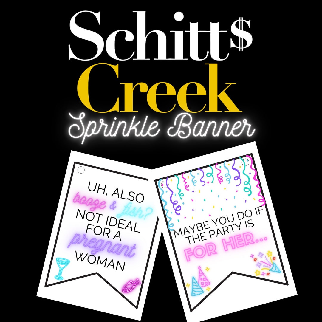 Schitt’s Creek Baby Sprinkle Banner - Printable Party Decor - Instant ...
