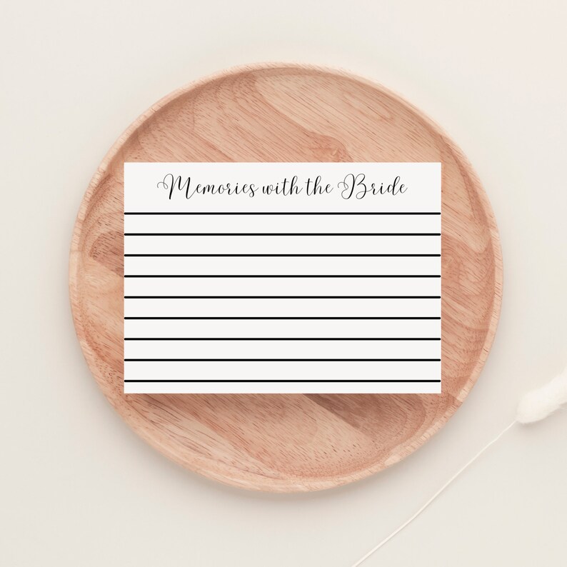 Printable Bridal Shower Game Who Am I Bridal Shower Game Minimalist ...