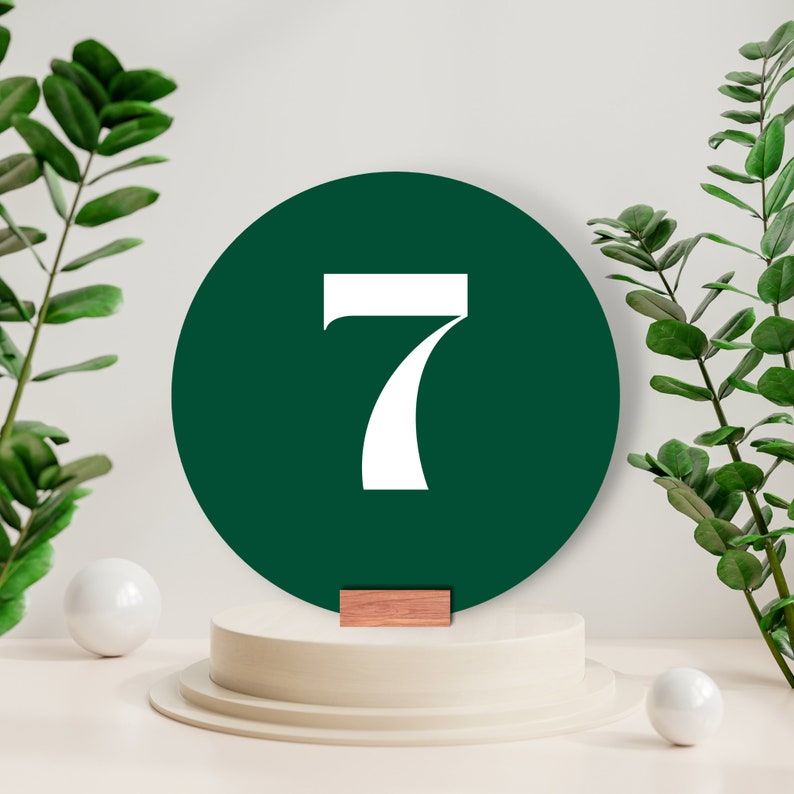 Printable Table Numbers Minimalist Wedding Table Numbers - Etsy