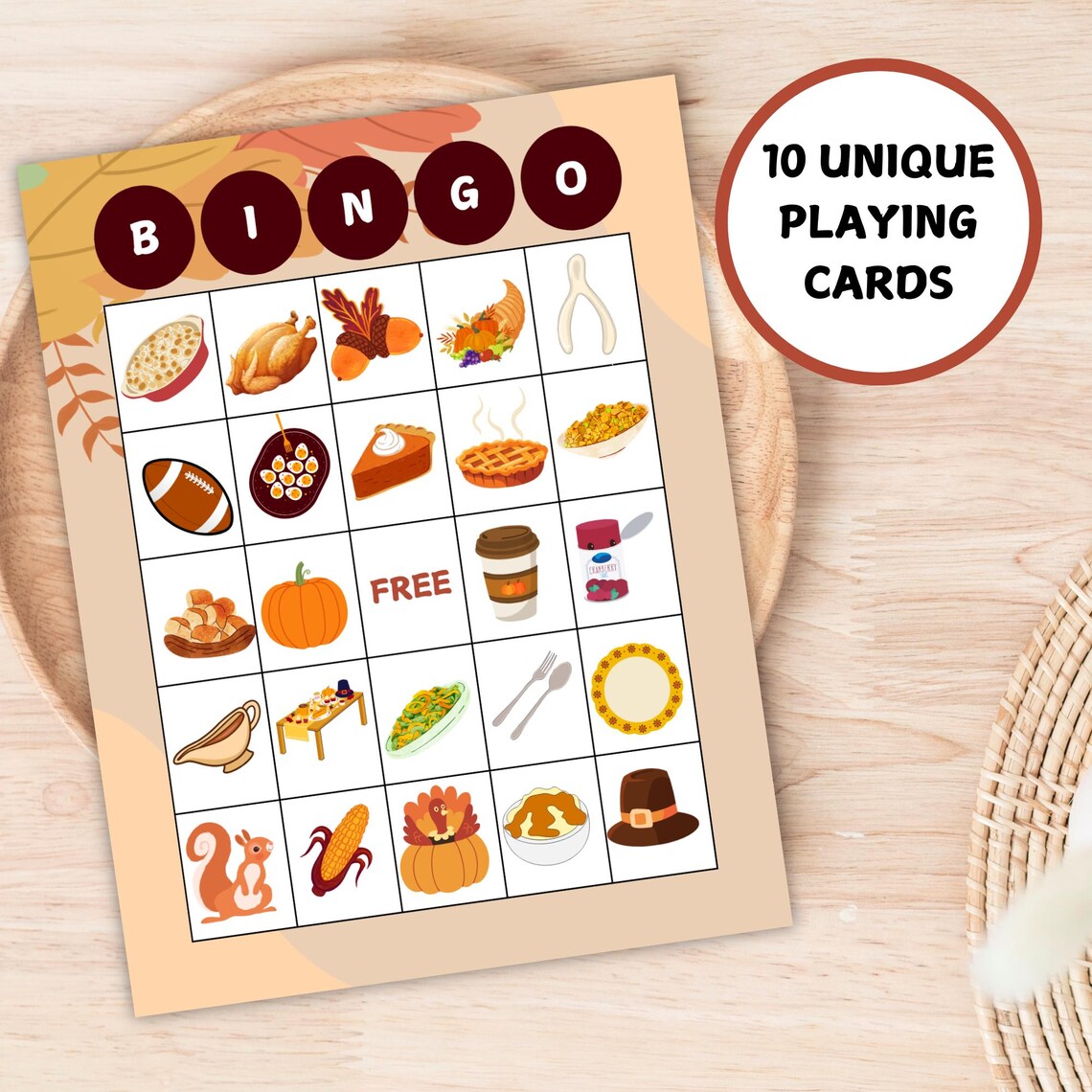 Thanksgiving Turkey Bingo Game: Printable Family Fun (instant Download ...