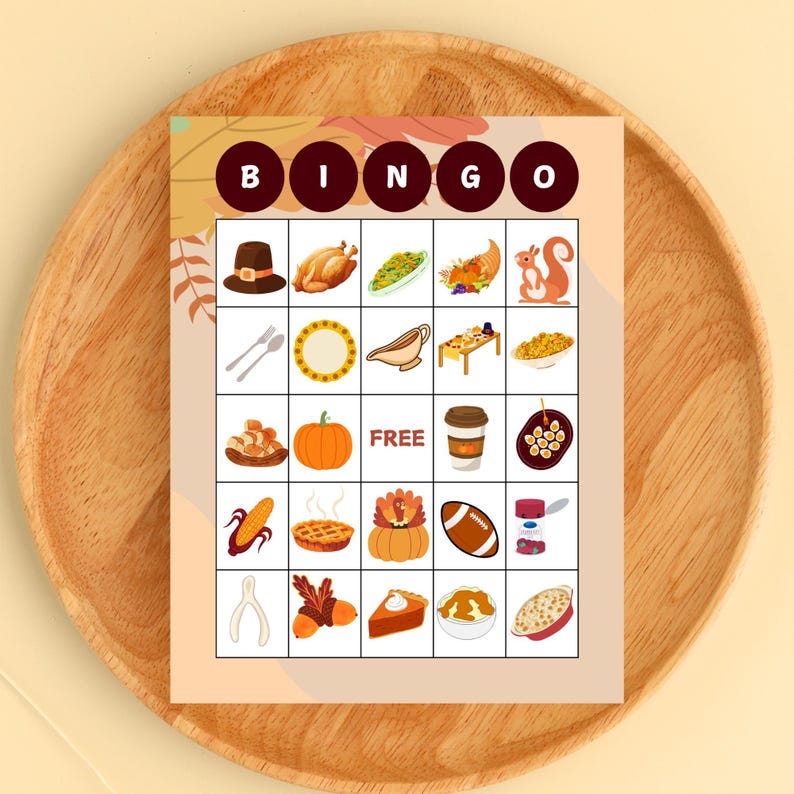 Thanksgiving Turkey Bingo Game Fun & Easy Printable Game Cards for ...
