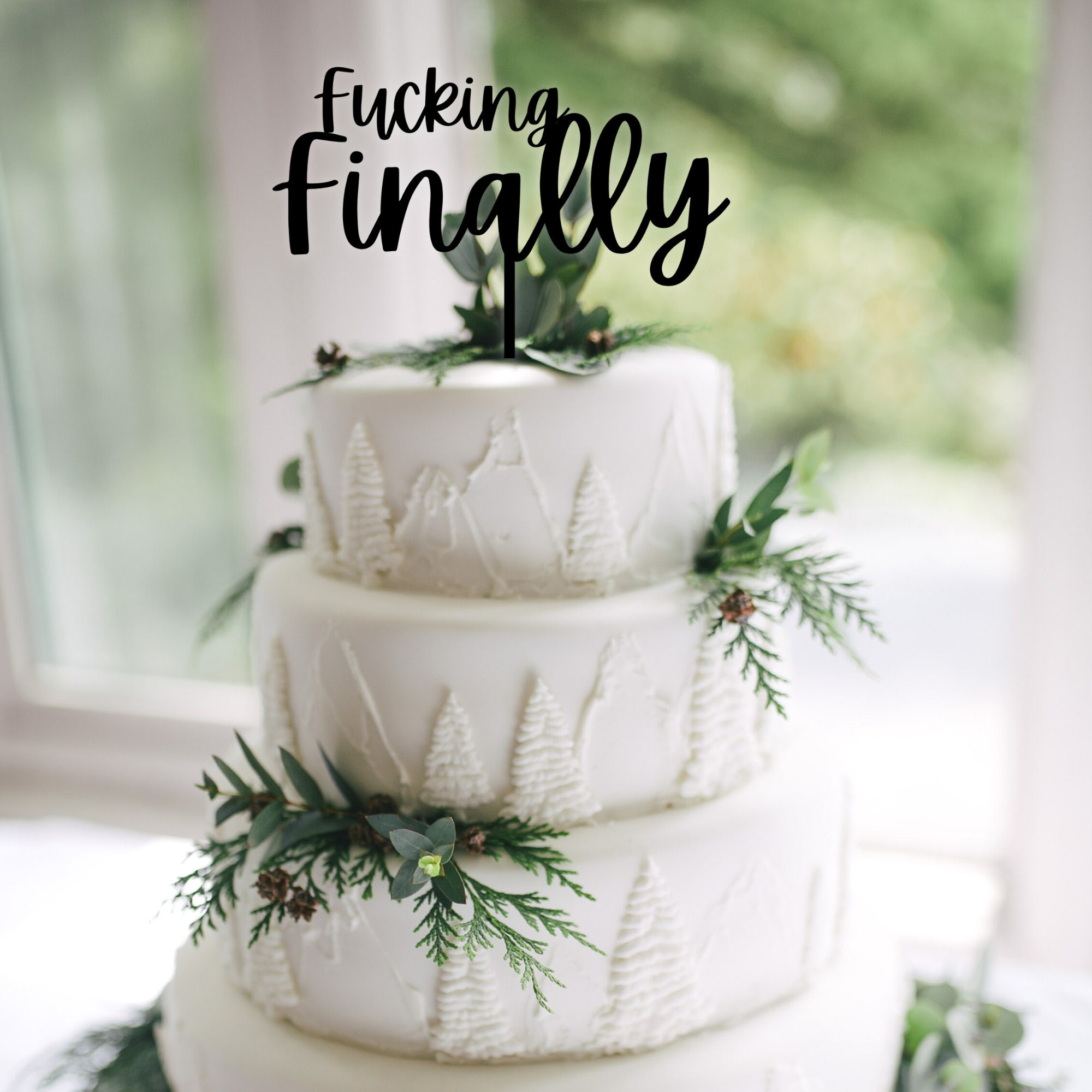 Cake Topper Svg, Fucking Finally Svg, Wedding Svg, Bride Cake Topper ...